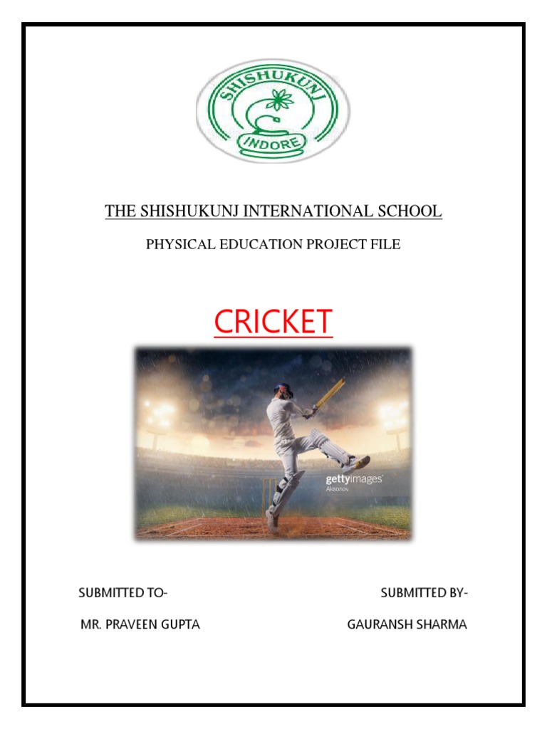 Cricket Basics for Students | PDF | Cricket | Ball And Bat Games