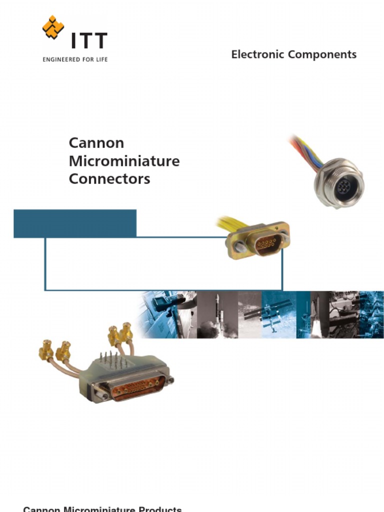 ITT Cannon Microminiature Connectors Catalog | PDF | Electrical ...