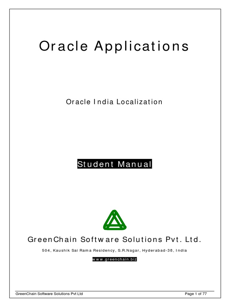 R12 Oracle Learning Management Student Guide | PDF | Accounts Payable ...