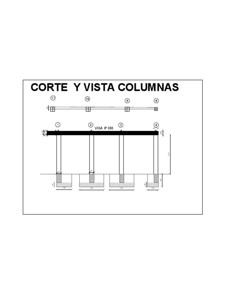 Plano Es 03 Corte Columnas | PDF