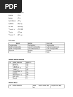 Formulir Food Frequency Questionnaire | PDF | Kesehatan Holistik