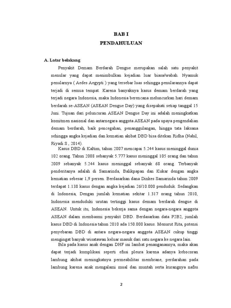 Bab 2 Makalah DHF | PDF