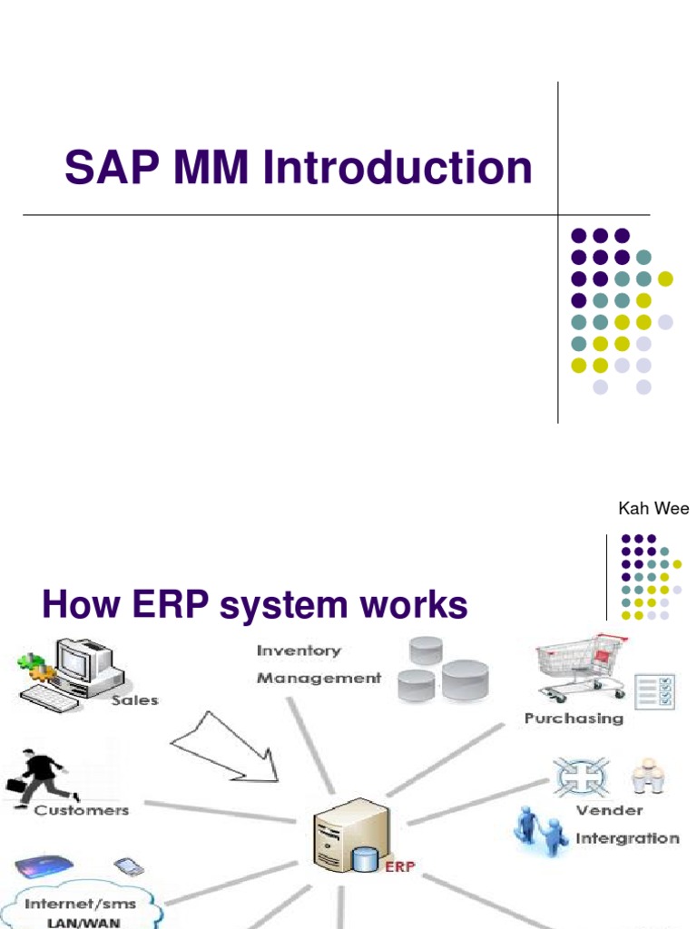 SAP MM Introduction | PDF | Receipt | Invoice
