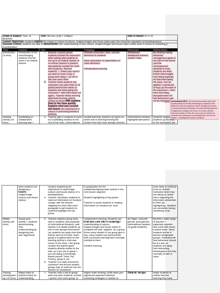 Schs 10 BM Lesson 5 Plan | Download Free PDF | Classroom | Teachers