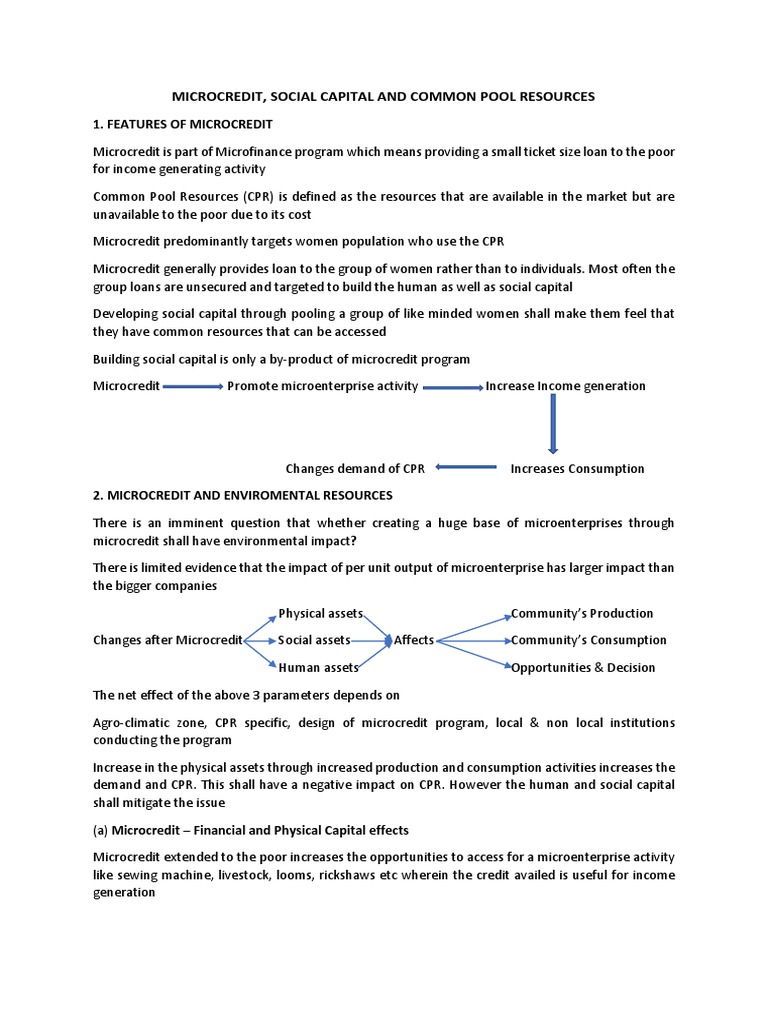 Micro Credit | PDF | Microcredit | Microfinance