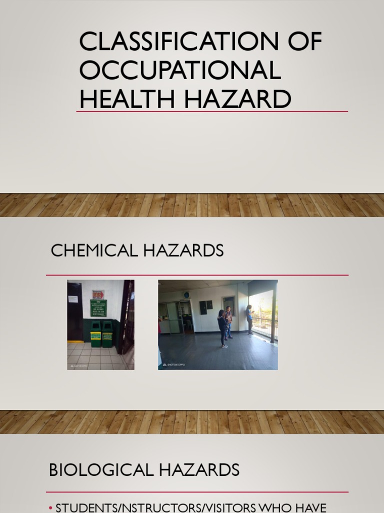 Classification of Occupational Health Hazard | PDF