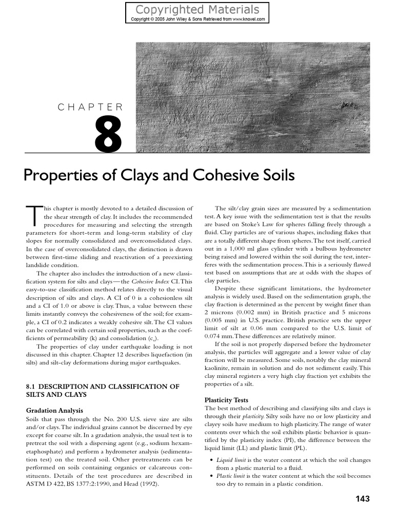 Simple Properties Of Clay Soil at Jamie Woodward blog