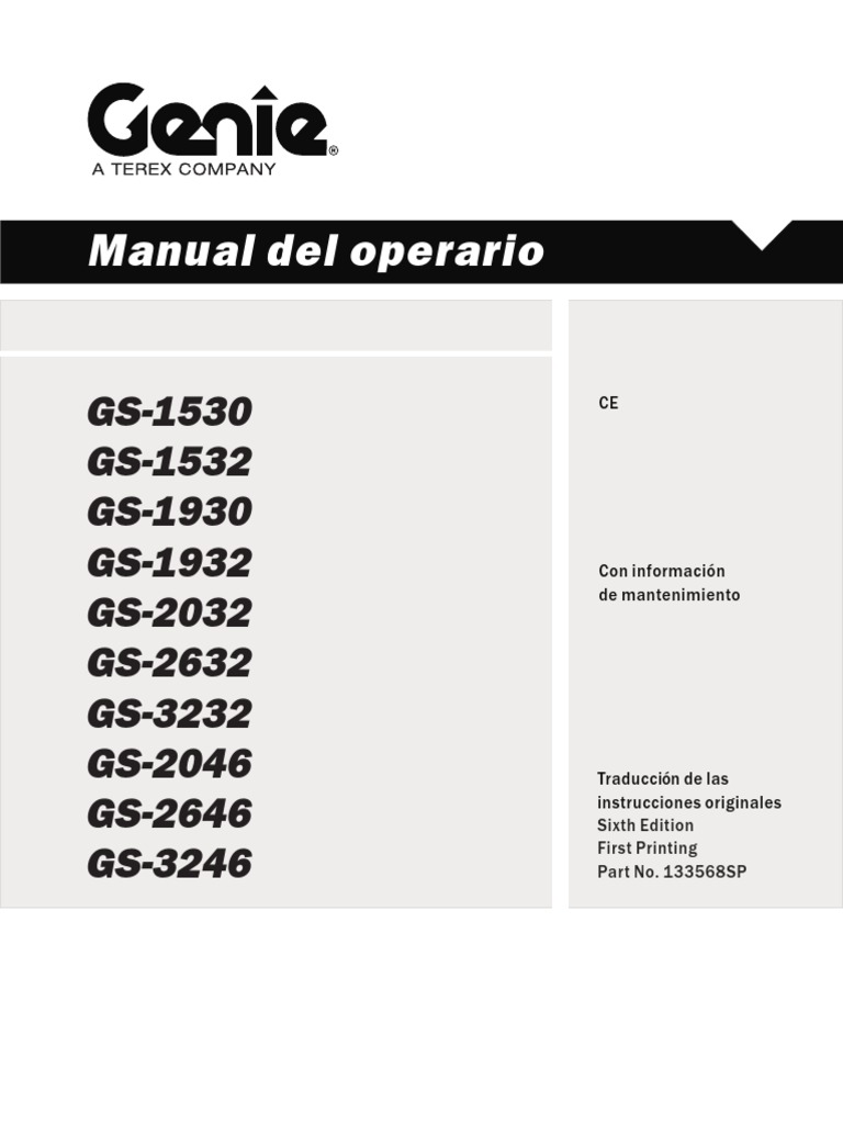 Genie 3246 | PDF | Batería (electricidad) | Herramientas