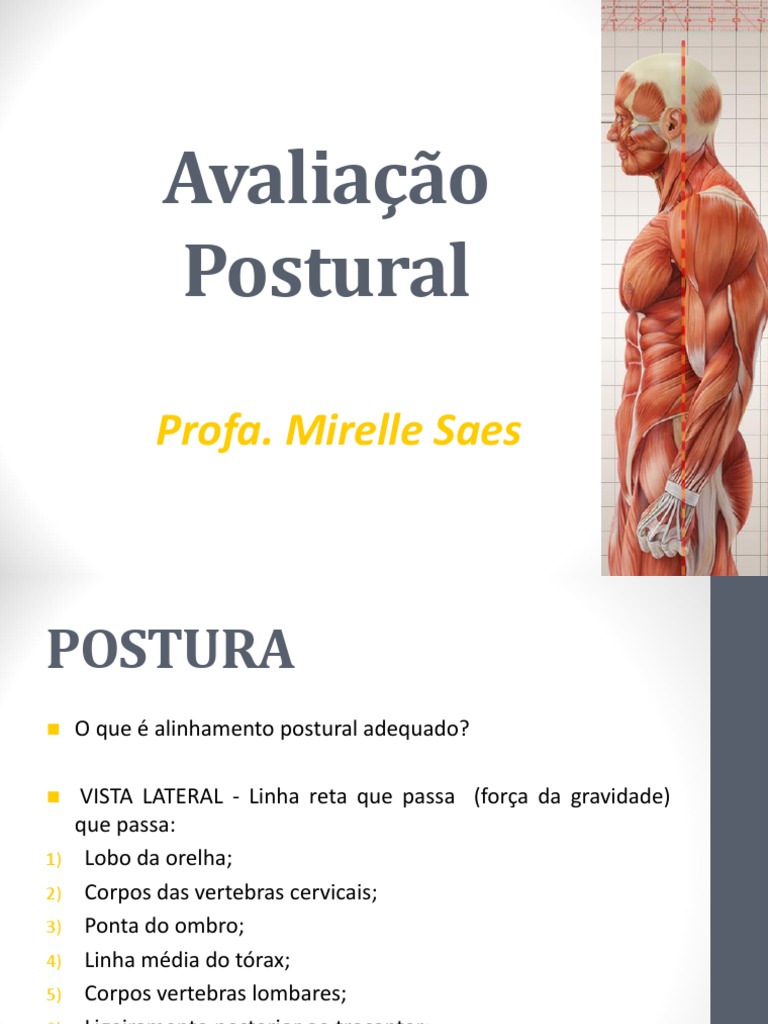 Avaliaçao Postural 01 | PDF | Coluna vertebral | Sistema Locomotor