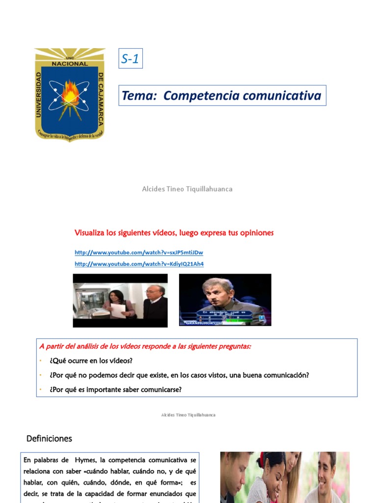 Competencia Comunicativa | PDF | Comunicación | Conceptos psicologicos