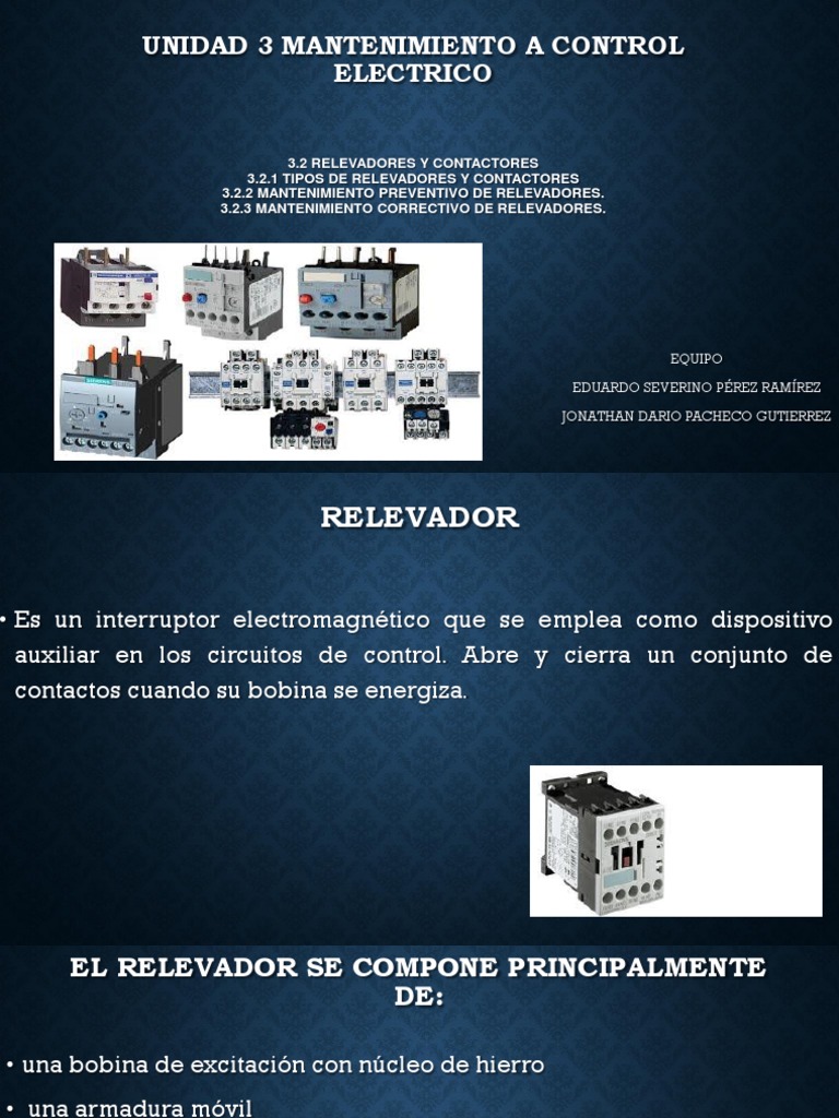 Relevadores y Contactores | PDF | Relé | Componentes eléctricos