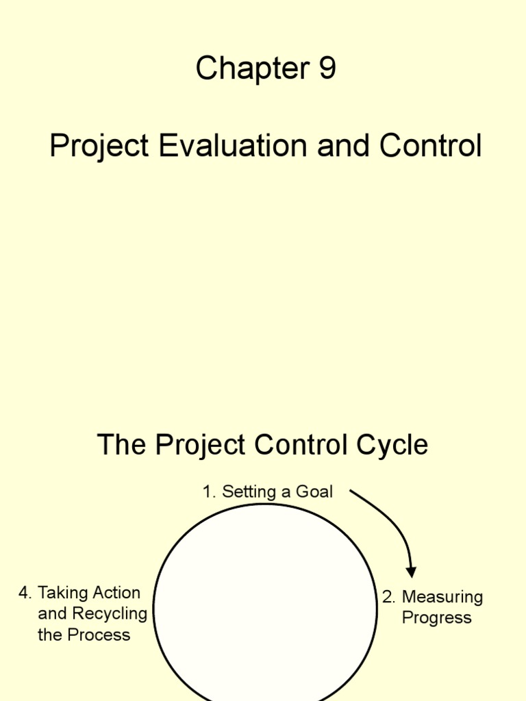 Chapter 8 Project Evaluation and Control | PDF | Projects | Project ...