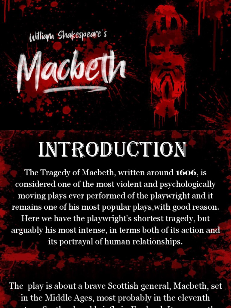 The Tragedy of Macbeth: A Psychological Analysis of Ambition, Guilt and ...