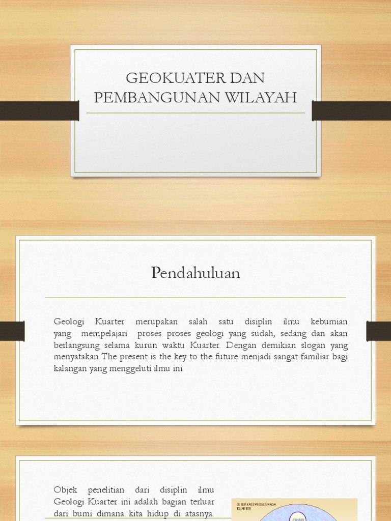 Pembangunan Wilayah Geologi Kuarter | PDF