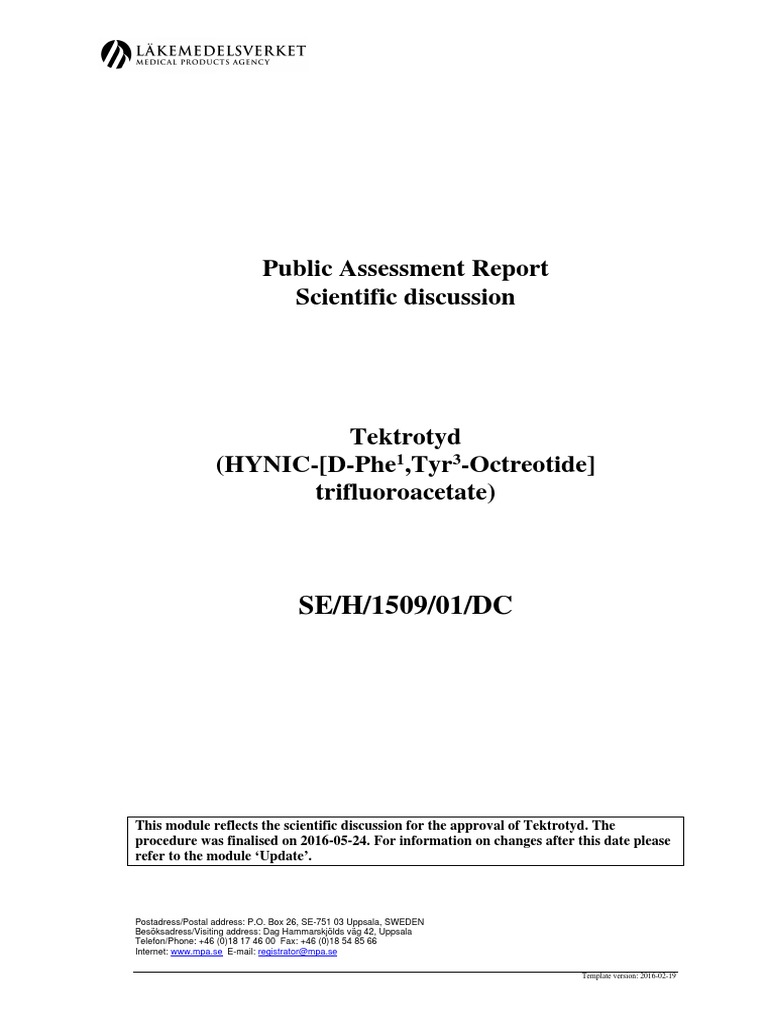 Tektrotyd Kit For Radiopharmaceutical Preparation ENG PAR ...