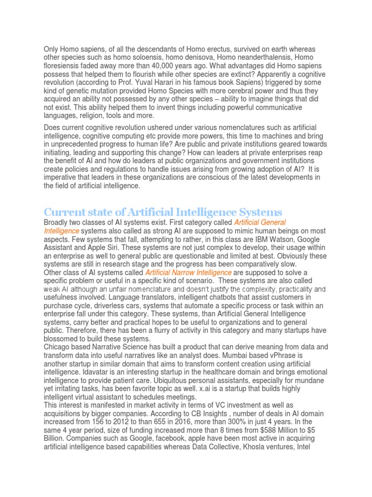 Executive Guide To AI | PDF | Artificial Intelligence | Intelligence ...