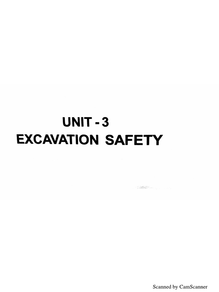 Excavation Safety | PDF