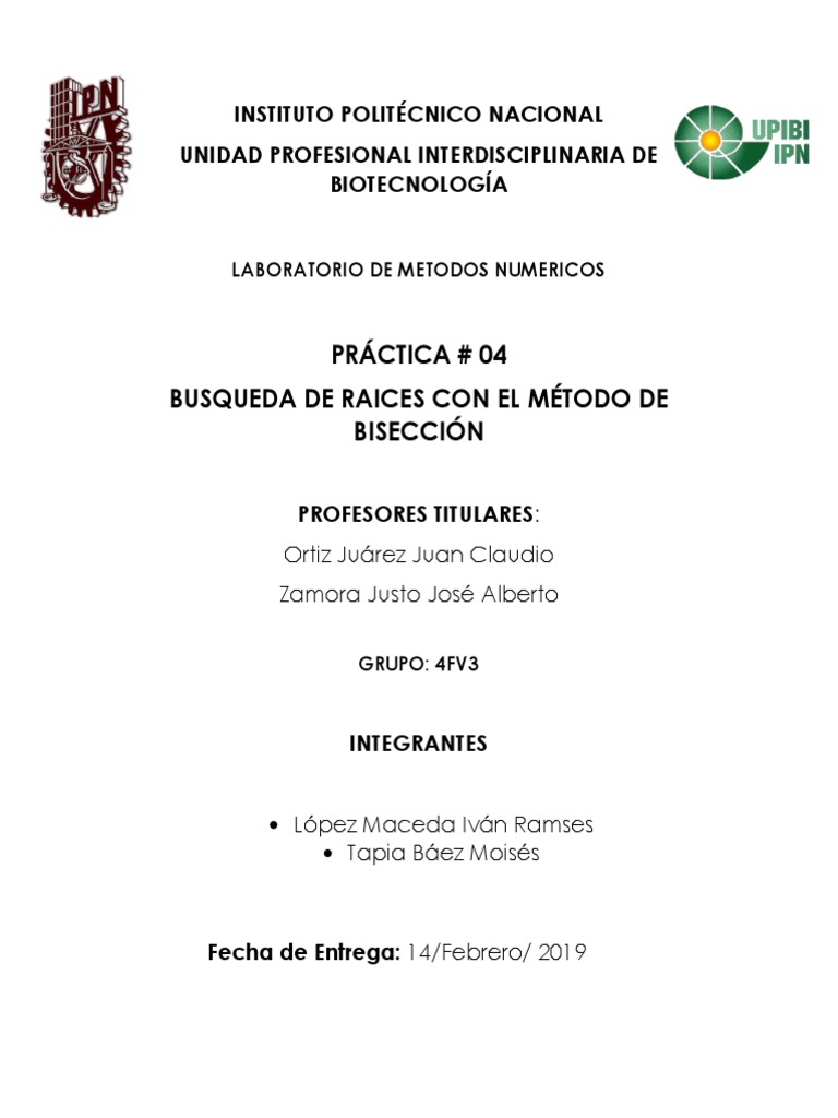 Practica 4 Metodos Numericos | PDF | Análisis numérico | Función continua