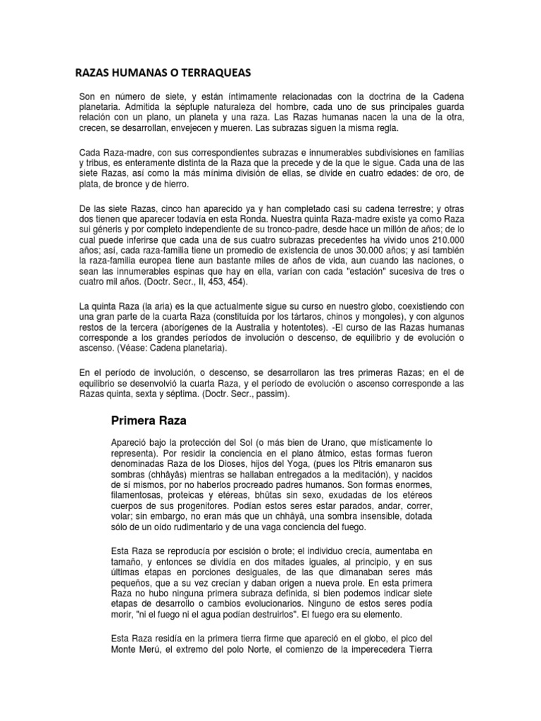 Evolución de las Razas Humanas | PDF | Tierra | Ojo
