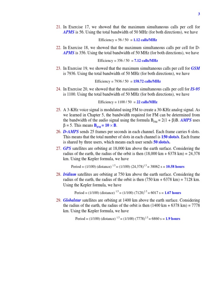 Solution Manual For Data Communications (085-085) PDF | PDF