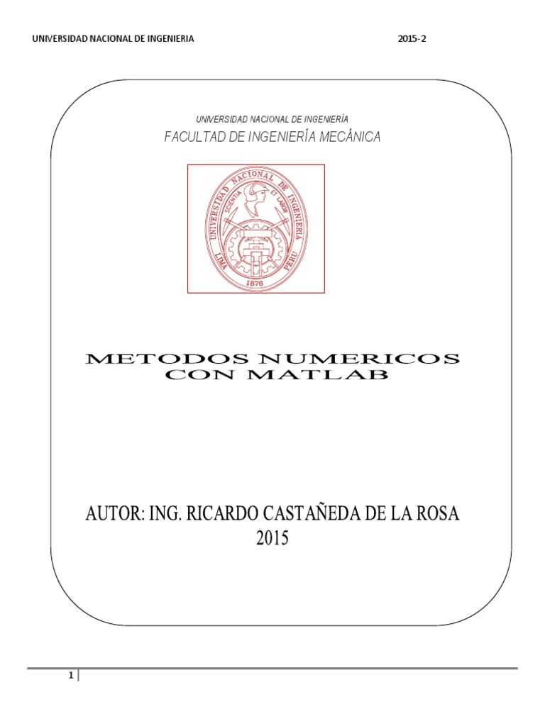 Matlab Con Metodos Numericos | PDF | Sistema de ecuaciones lineales | Matriz (Matemáticas)