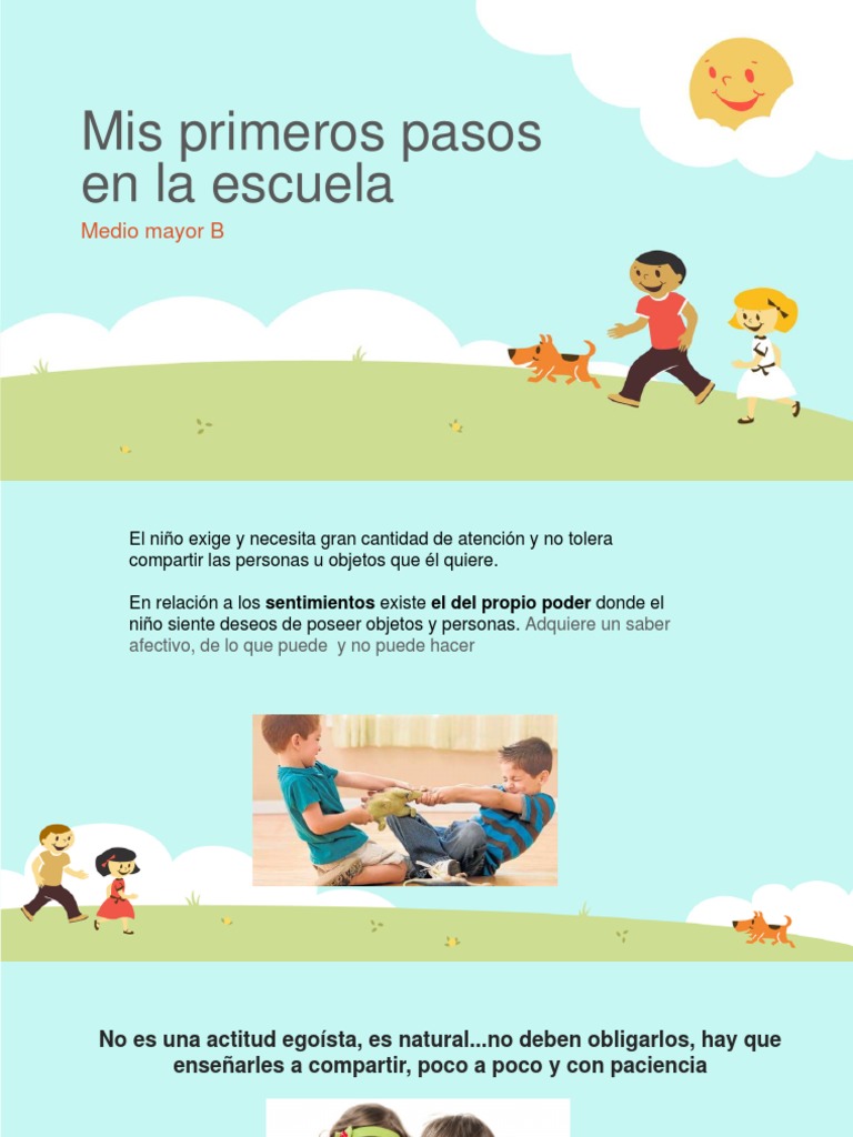 Mis Primeros Pasos en La Escuela | PDF | Amor | Adultos