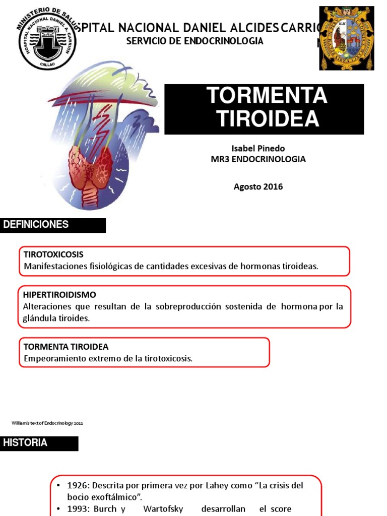 Tormenta Tiroidea | PDF | Tiroides | Endocrinología
