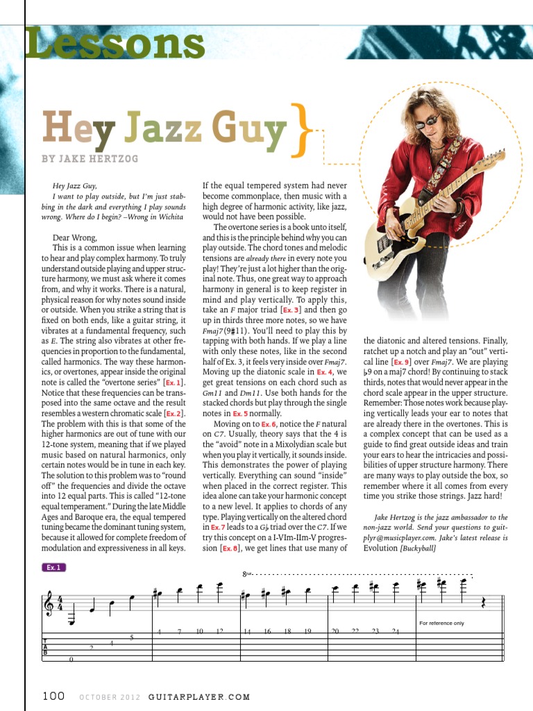 Outside Playing - Jake Hertzog | PDF | Harmony | Scale (Music)