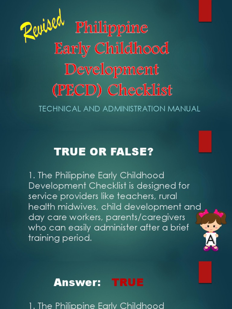 Technical and Administration Manual | PDF | Child Development ...