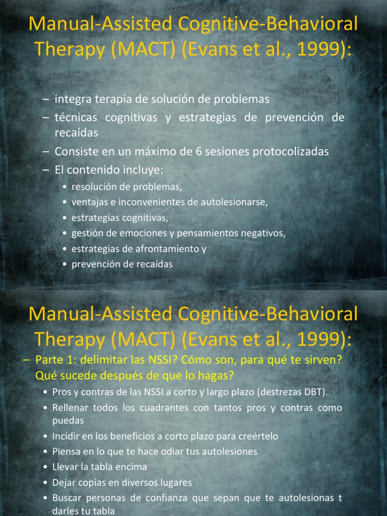 MACT | PDF | Las emociones | Conceptos psicologicos