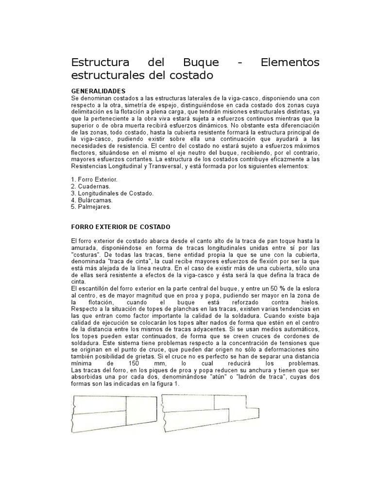 Estructura Del Buque | PDF | Buques | Acero