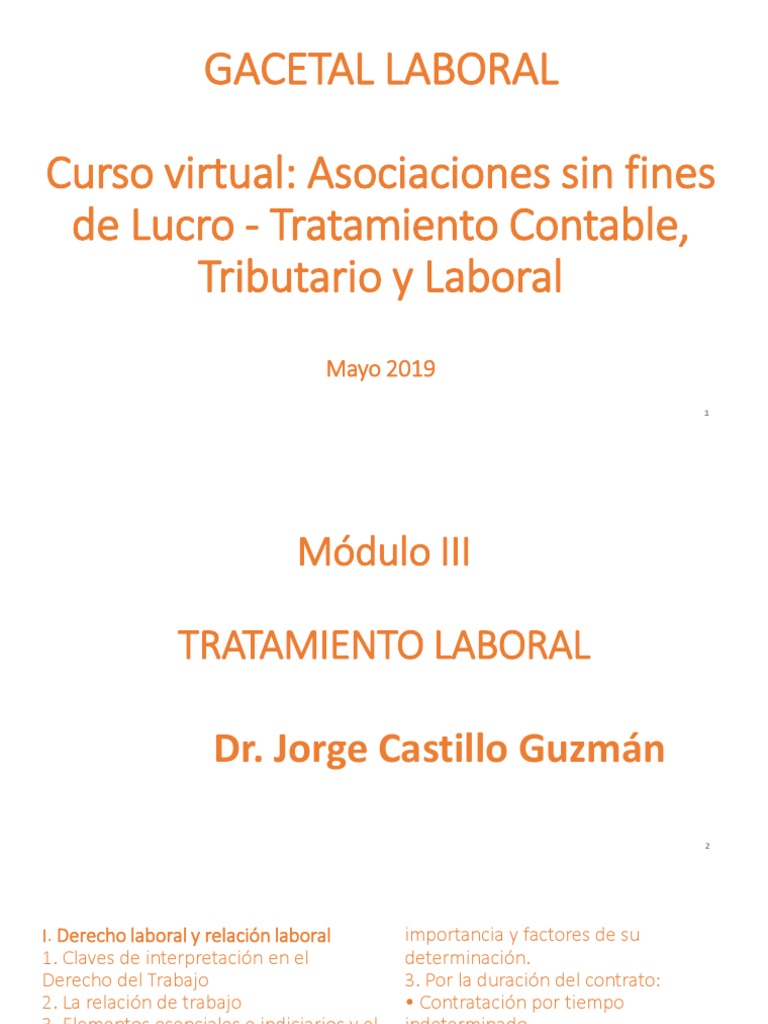 ASFL Parte Laboral 2 1 Peru | Descargar gratis PDF | Outsourcing ...
