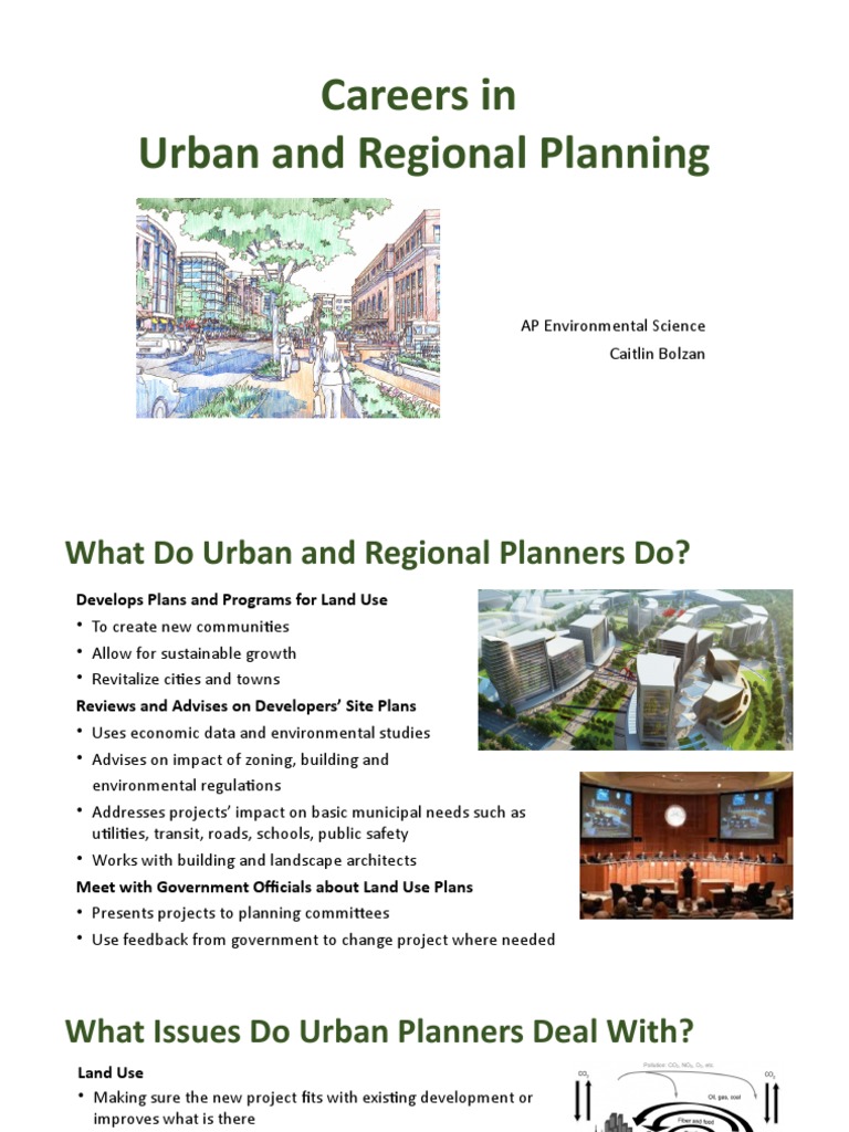 Urban and Regional Planning Careers Guide | PDF | Urban Planning ...