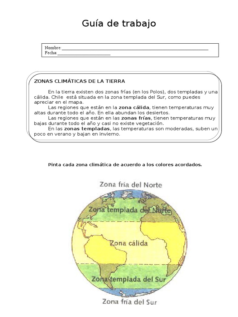 Zonas Climaticas | PDF | Viajes y turismo | Estudios de idiomas extranjeros