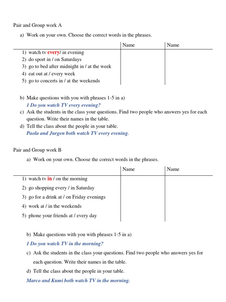 Present Simple Game | PDF