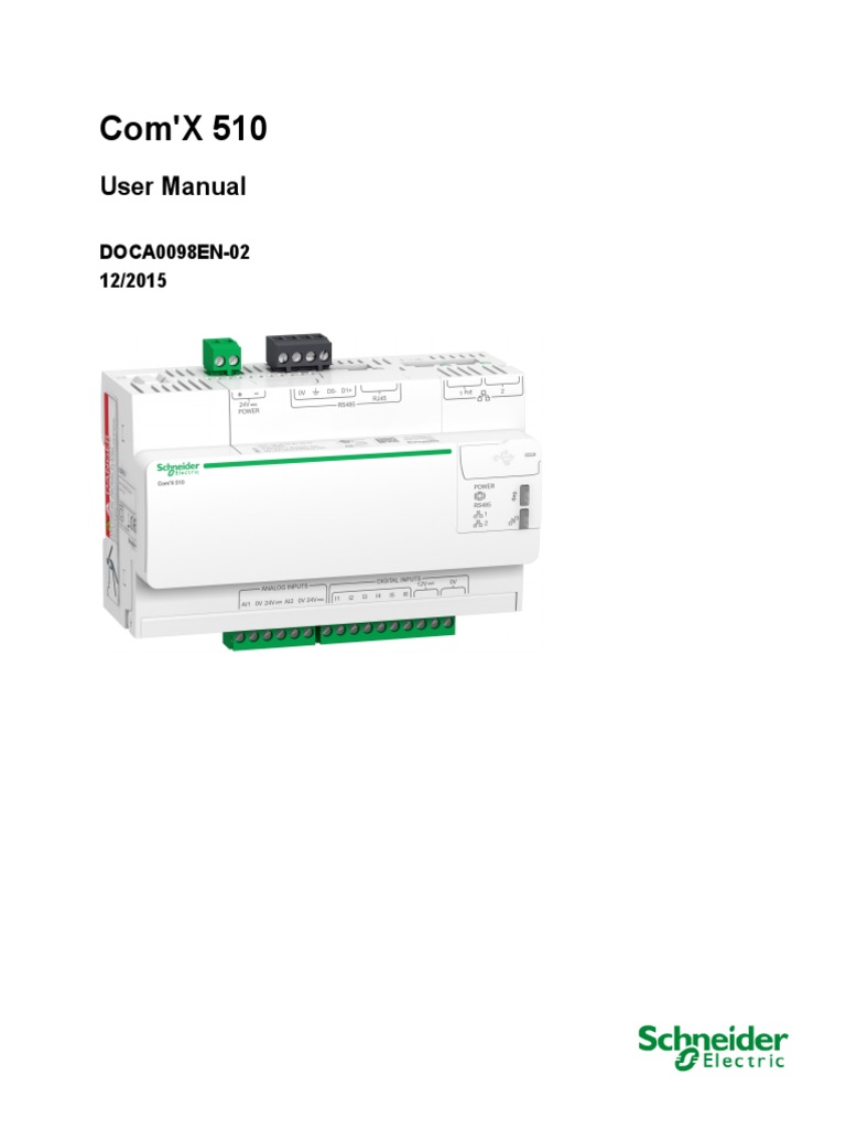 ComX 510 User Manual | PDF | Computer Network | Component Object Model