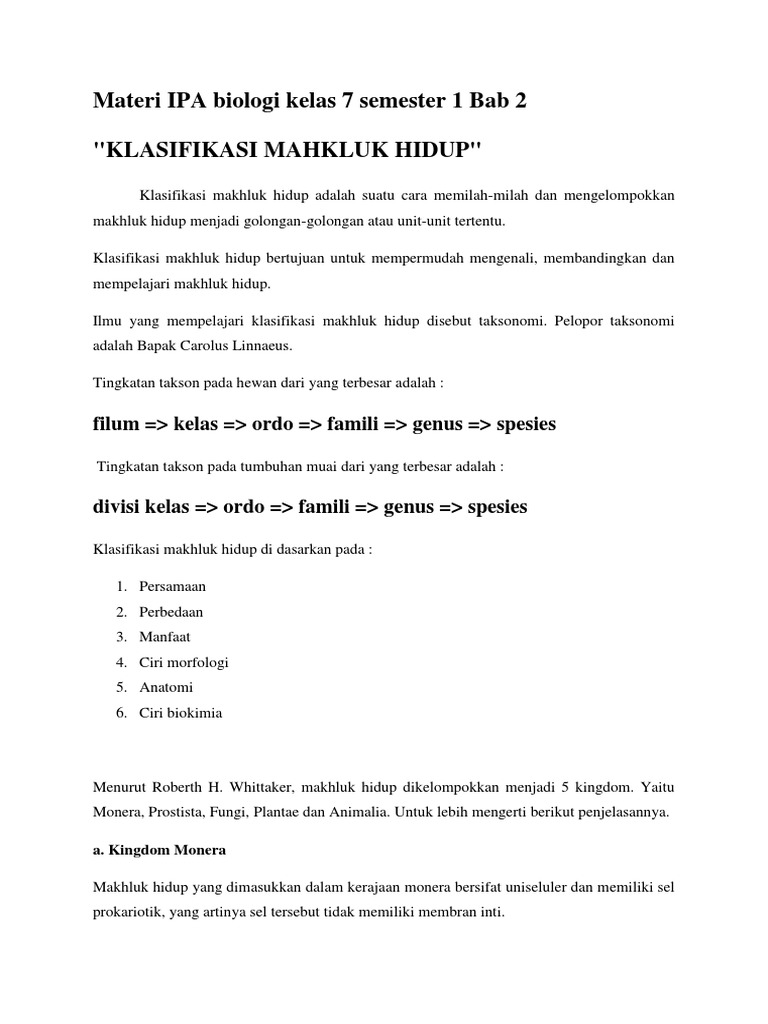 Materi Ipa Kelas 7 | PDF | Griya & Taman | Kesehatan Holistik