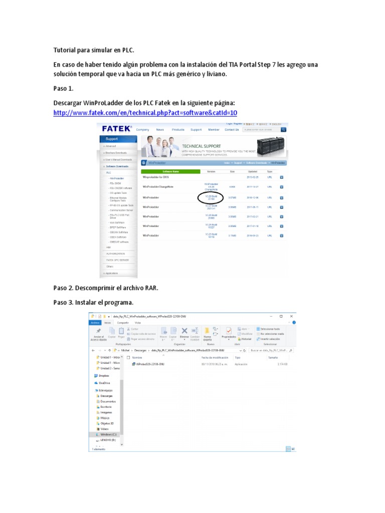 Tutorial para Simular en PLC | PDF