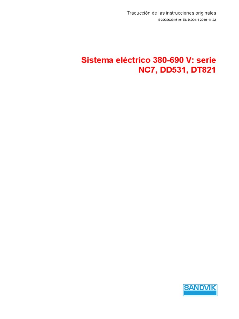 Plano Electrico Jumbo DL 421 Sandvik | Descargar gratis PDF ...