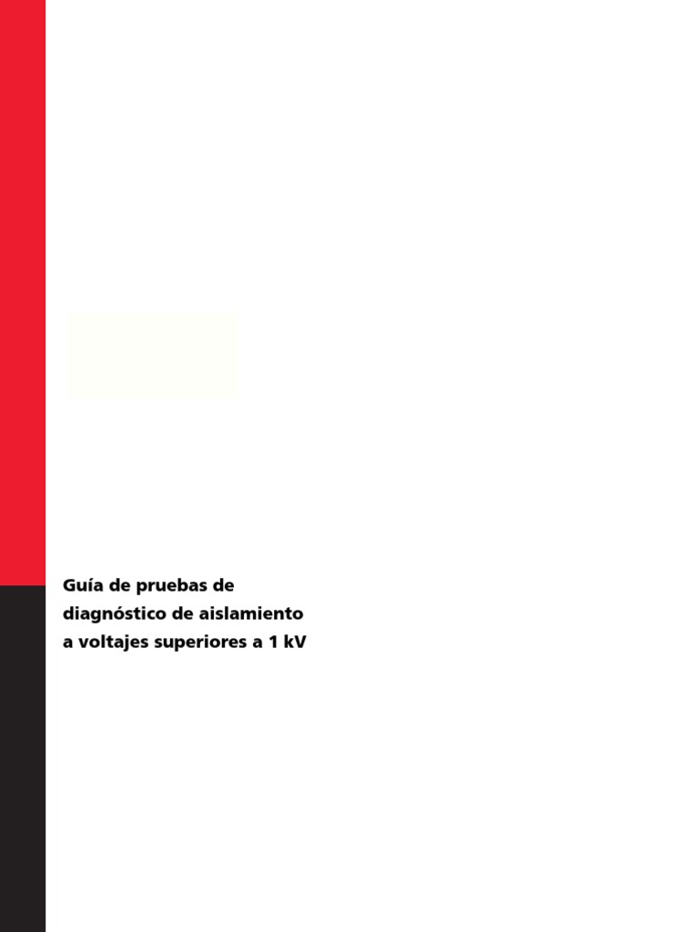 Guia de Pruebas de Aislamiento | PDF | Aislador (Electricidad) | Corriente eléctrica