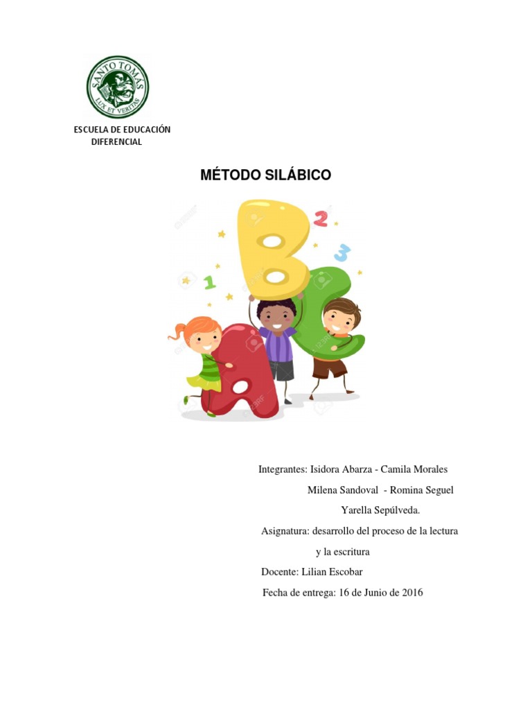 Análisis del método silábico para la enseñanza de la lectura y la ...