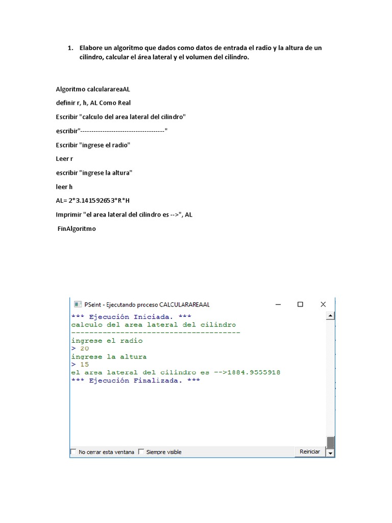Algoritmos Tarea | PDF | Celsius | Cantidades fisicas