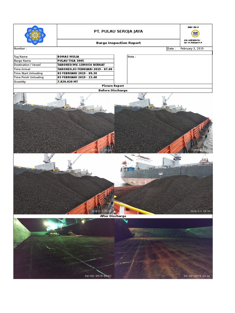 Barge Inspection Discharge | PDF