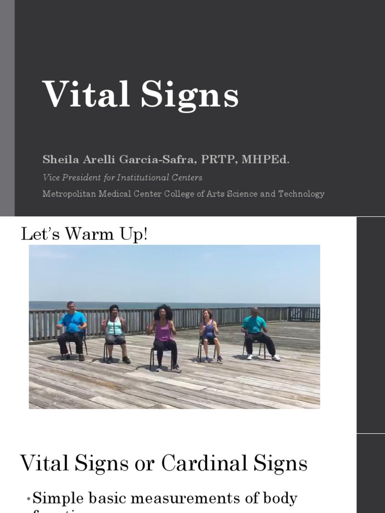 Vital Signs TSC Lecture | PDF | Blood Pressure | Cardiovascular System