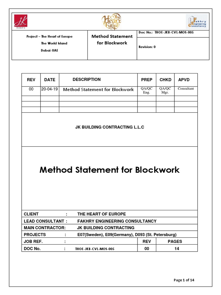 Batching Plant Method Statement | Download Free PDF | Personal ...