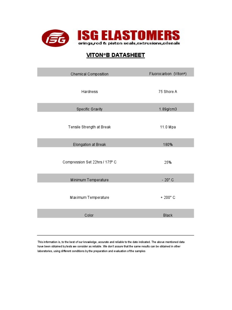 Viton B Datasheet. | PDF