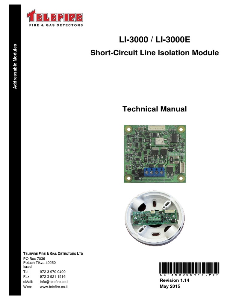 LI-3000 / LI-3000E: Short-Circuit Line Isolation Module | PDF ...