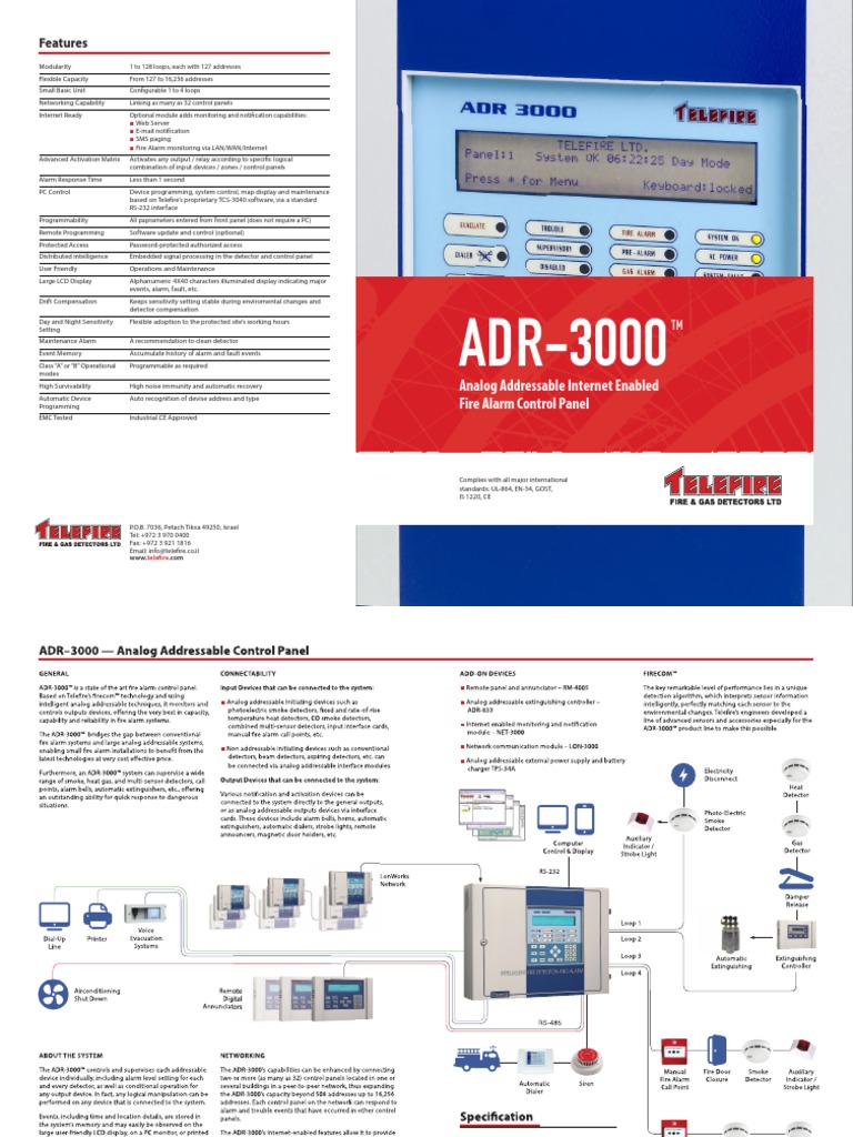 Telefire ADR-3000 Brochure PDF | PDF | Internet | Areas Of Computer Science