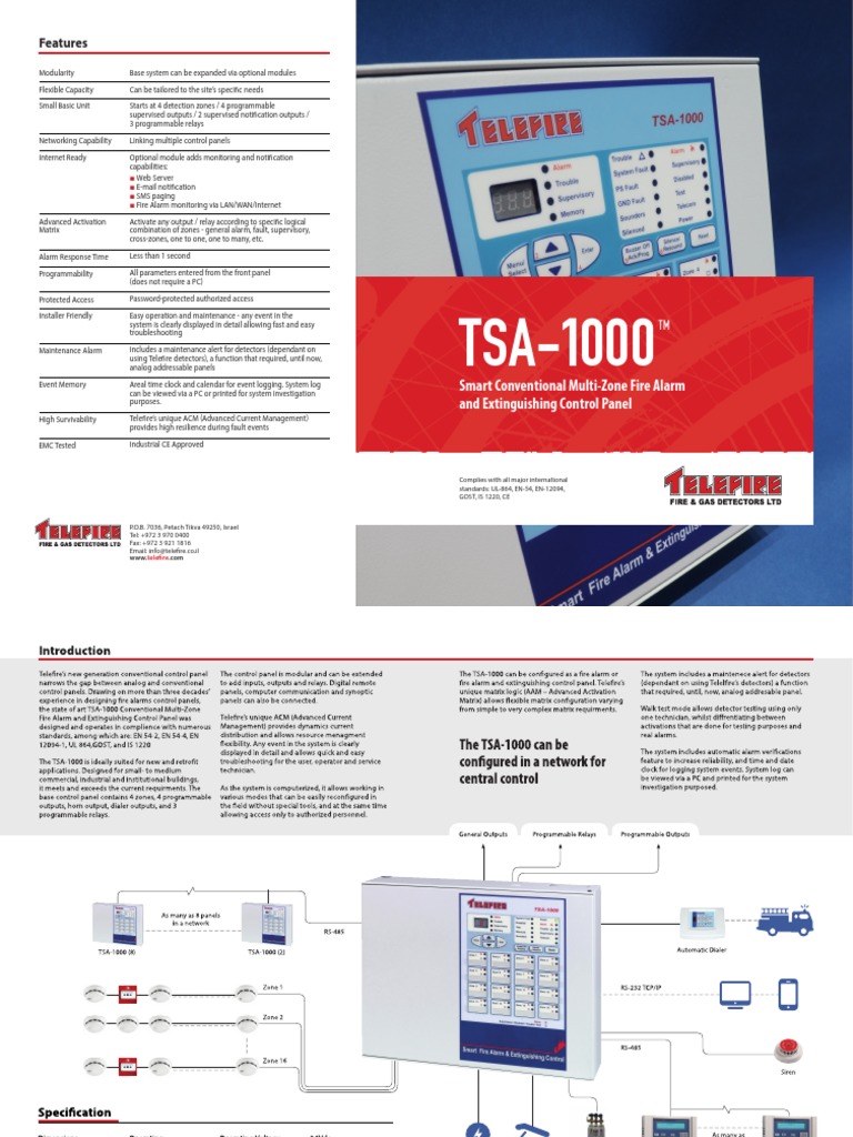 Telefire TSA-1000 Brochure PDF | PDF | Personal Computers | Internet