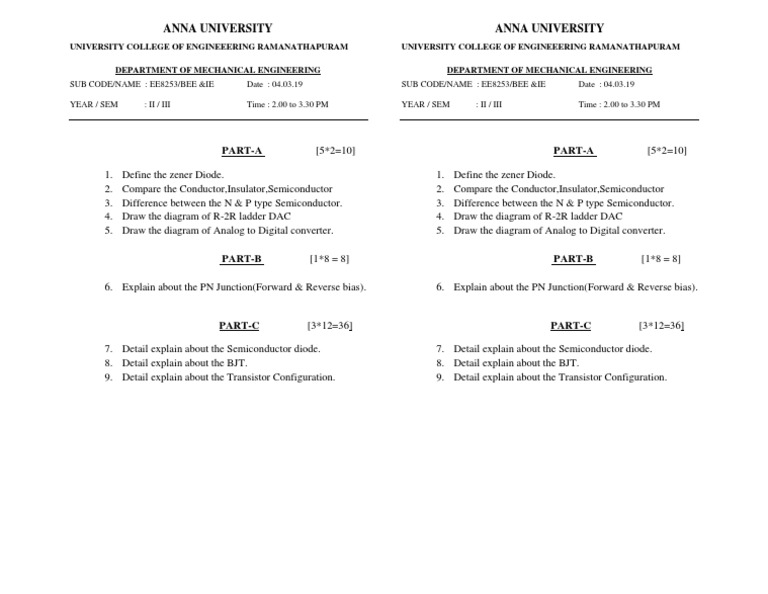 Anna University Anna University | PDF